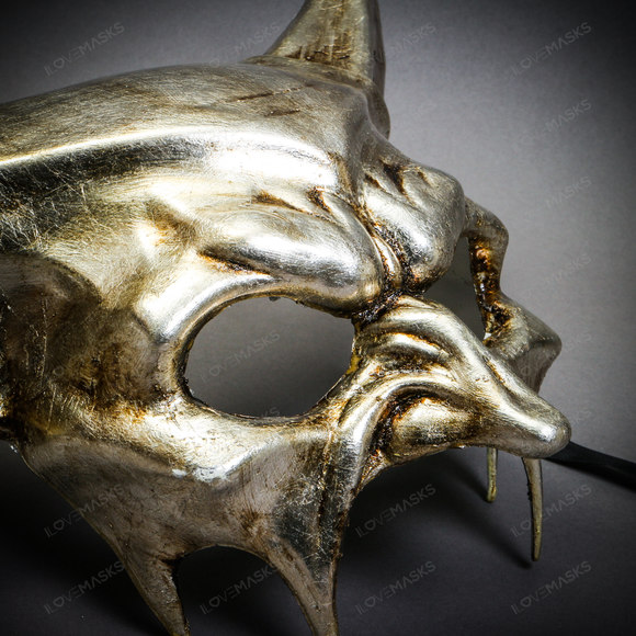 ILOVEMASKS | Accessories | Demon Sharp Horn Devil Masquerade Mask ...